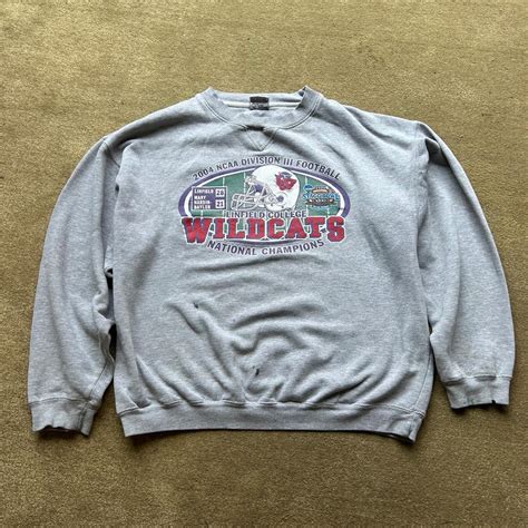 Vintage College Sweatshirt Some Marks On Front Size Depop