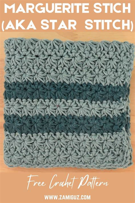 How To Crochet The Star Stitch [marguerite Stitch] Zamiguz