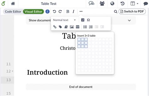 Overleaf Supports Visual Tables Directly Christoph Bartneck Ph D