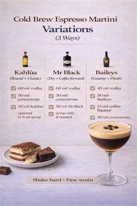 Cold Brew Espresso Martini How To Make It Step By Step Recipe