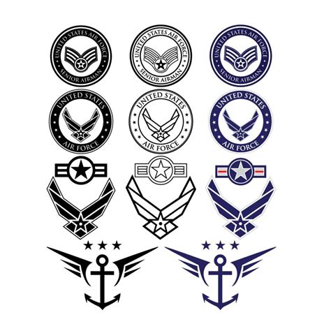 Us Air Force Logo Vector Set Masterbundles