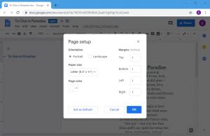 How To Change Margins In Google Docs And Orientation In Google Slides