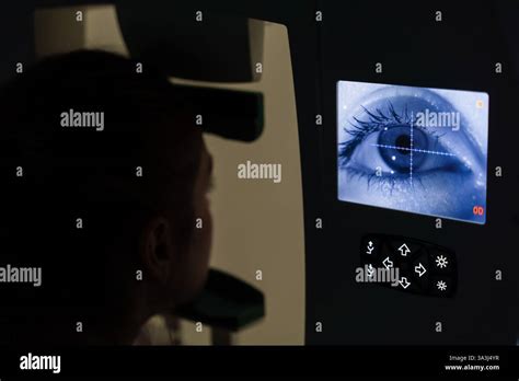 Perimetry Visual Field Test For Measure All Areas Of Eyesight Including Side Or Peripheral