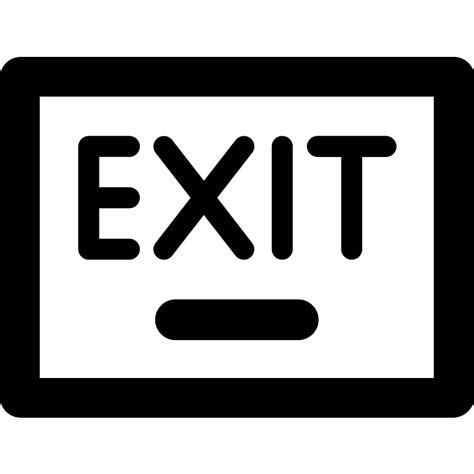 Exit Vector SVG Icon SVG Repo