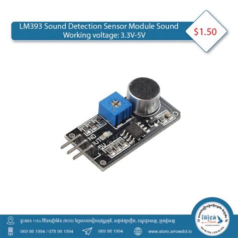 Lm393 Sound Detection Sensor Arrowdot Store
