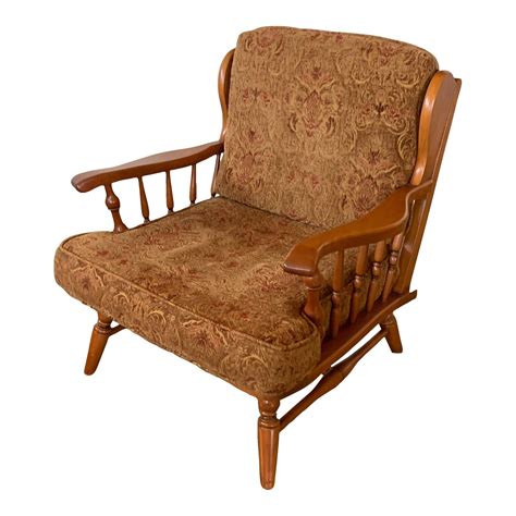 Mid Century Modern Conant Ball Maple Lounge Chair Chairish