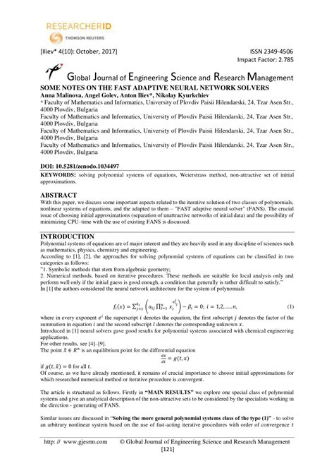 Pdf Some Notes On The Fast Adaptive Neural Network Solvers