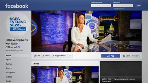 CBS Evening News Updates Social Media With Norah O Donnell NewscastStudio