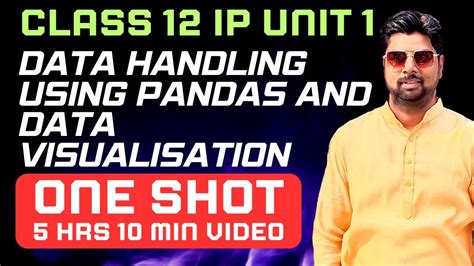 Class 12 Ip Unit 1 One Shot Data Handling Using Pandas And Data Visualization Cbse 2025 26