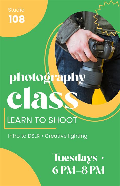 Free Photography Class Poster Template To Edit Online Free Photography Class Poster Template To Edit Online