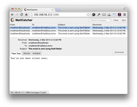 email debugging with mailcatcher php tutorial php cn