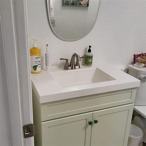 Clear Frosted Round Beach Glass Inspired Kitchen Bathroom Laundry