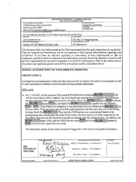 Ipca Laboratories Ltd Ratlam India 6 13 23 483 Pdf Science Chemistry