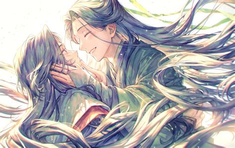 Shen Qingqiu And Luo Binghe Renzha Fanpai Zijiu Xitong Drawn By Shigaraki Strobe Blue Danbooru