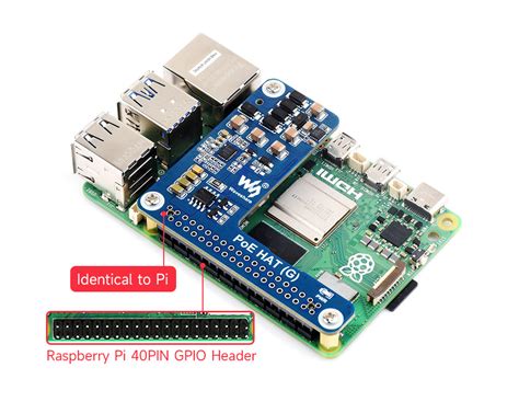 Raspberry Pi 5 Power Over Ethernet Poe Hat G 8023afat Network Stan