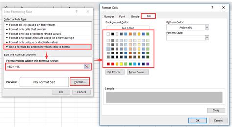 how to grey out cells based on another column or drop down list choice