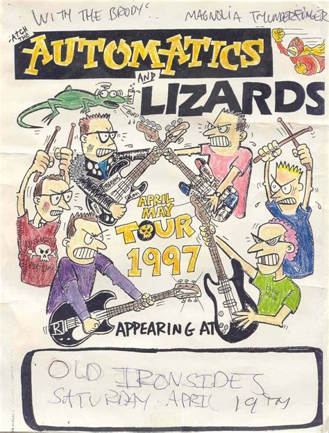 Apr 19 1997 The Automatics Lizards The Brodys Magnolia