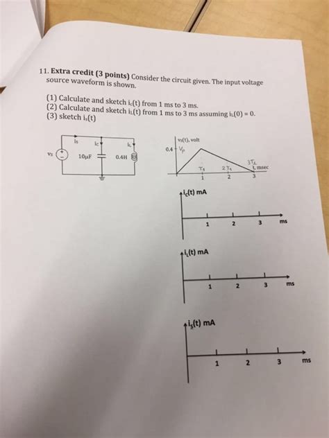 Solved Consider The Circuit Given The Input Voltage Source