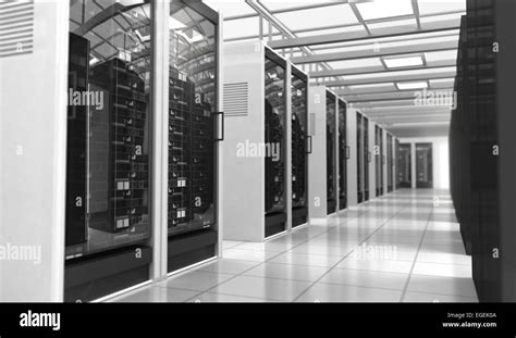 Hardware In The Server Room Stock Photo Alamy