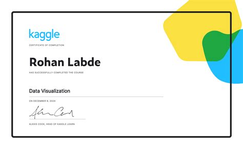 Rohan Labde Completed The Data Visualization Course On Kaggle