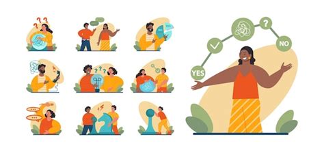 어려운 의사 결정 개념은 여러 옵션 딜레마를 설정합니다 프리미엄 벡터