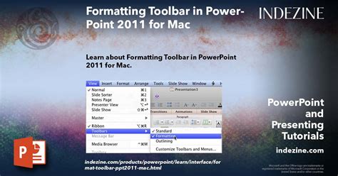 Formatting Toolbar In PowerPoint For Mac