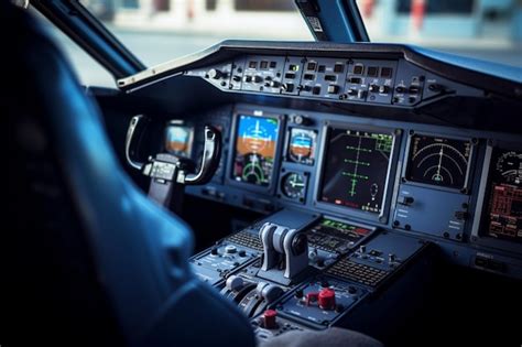 Premium Photo No People In Plane Cockpit To Fly Airplane With