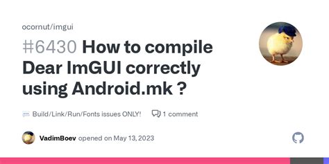 How To Compile Dear Imgui Correctly Using Androidmk · Ocornut Imgui