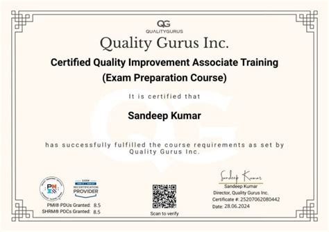 Certified Quality Improvement Associate Cqia Training Quality Gurus