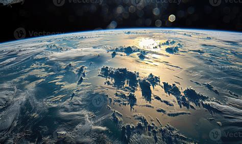 A Satellite View Of Earth From Space Cosmos Background 43033868 Stock
