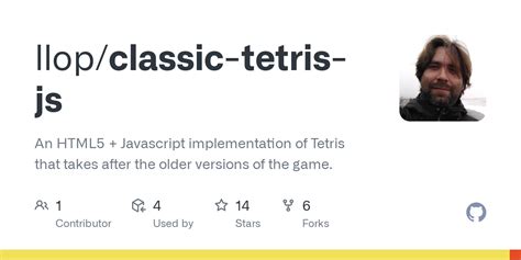 Github Llopclassic Tetris Js An Html5 Javascript Implementation Of Tetris That Takes After