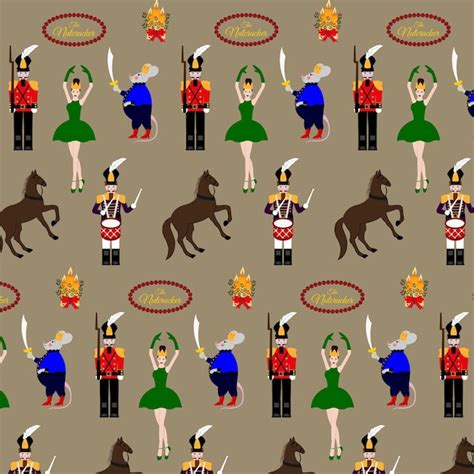 Premium Vector Nutcracker Pattern