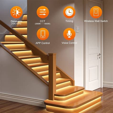 Indoor Stair Lighting Kit Intelligent Motion Sensor Led Stair Lights
