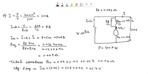 Solved The Following Information Is Given For 300 Kw 600 Volts Long Shunt Flat Compound