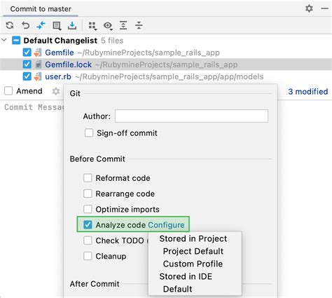 run inspections rubymine documentation