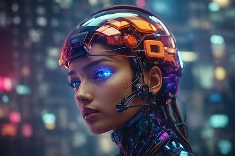 Premium Photo Virtual Assistant Hud User Display Technology Ai Artificial Intelligence Robot