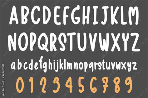 Hand Drawn Vector Alphabet Script Font Brush Font Isolated Letters Written With Marker Ink