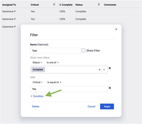 Applying Multiple Filter Criteria In The Dynamic View Smartsheet Community