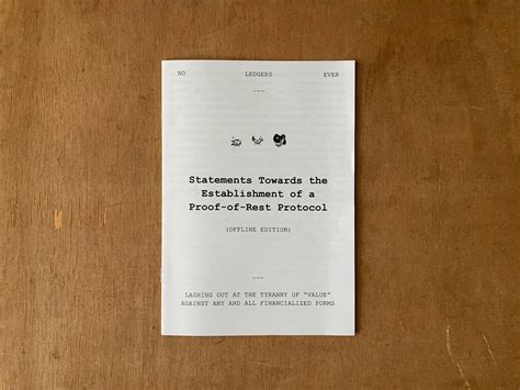 Statements Towards The Establishment Of A Proof Of Rest Protocol Offl Statements Towards The Establishment Of A Proof Of Rest Protocol Offl
