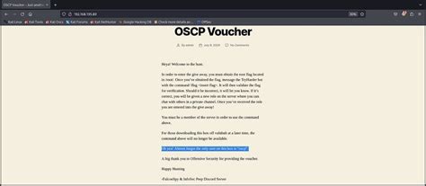 Offsec — Infosecprep Welcome To Our Walkthrough Of The… By Rza Shirinov Medium