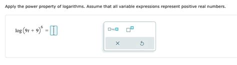 Apply The Power Property Of Logarithms Assume StudyX