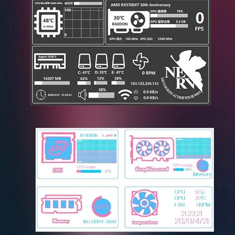 Inch X IPS LCD Screen Temperature CPU GPU SSD Monitoring Secondary Display Monitor For