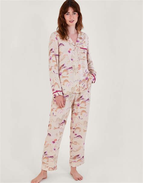 Bianca Print Pyjama Set Nude Pyjamas Monsoon Roi