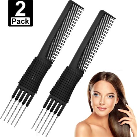 Amazon Com SalonChic Deluxe Triple Teasing Comb Comb Unisex 1 Pc Hair Combs Beauty
