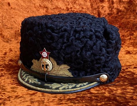 Шапка каракулевая адмирала ВМФ - Антикварный магазин "Славная Эпоха"