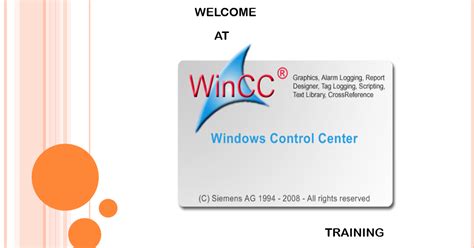 WinCC Windows Control Center Automation And Human Machine Inteface HMI Control Training