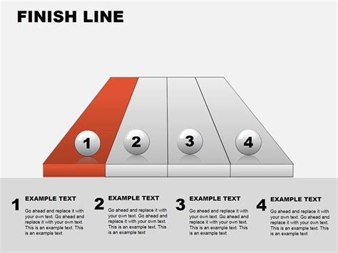 Complete Presentation Finish Line PowerPoint Charts Template