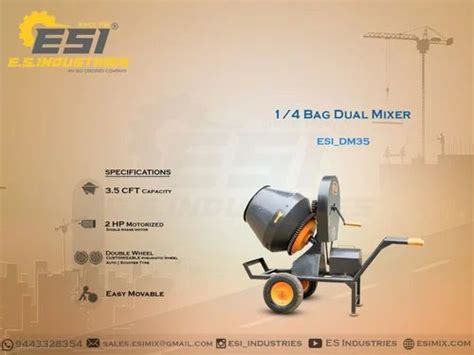 Semi Automatic Electric Concrect Mixer Machine Capacity 550lts At Rs 45000 Piece In Coimbatore