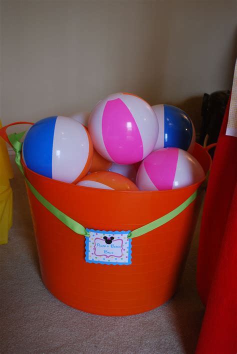 Plutos Beach Balls Were One Of The Goodies For The Guests Mickey