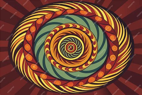 Premium Vector A Spiral Pattern Representing Growth And Expansion